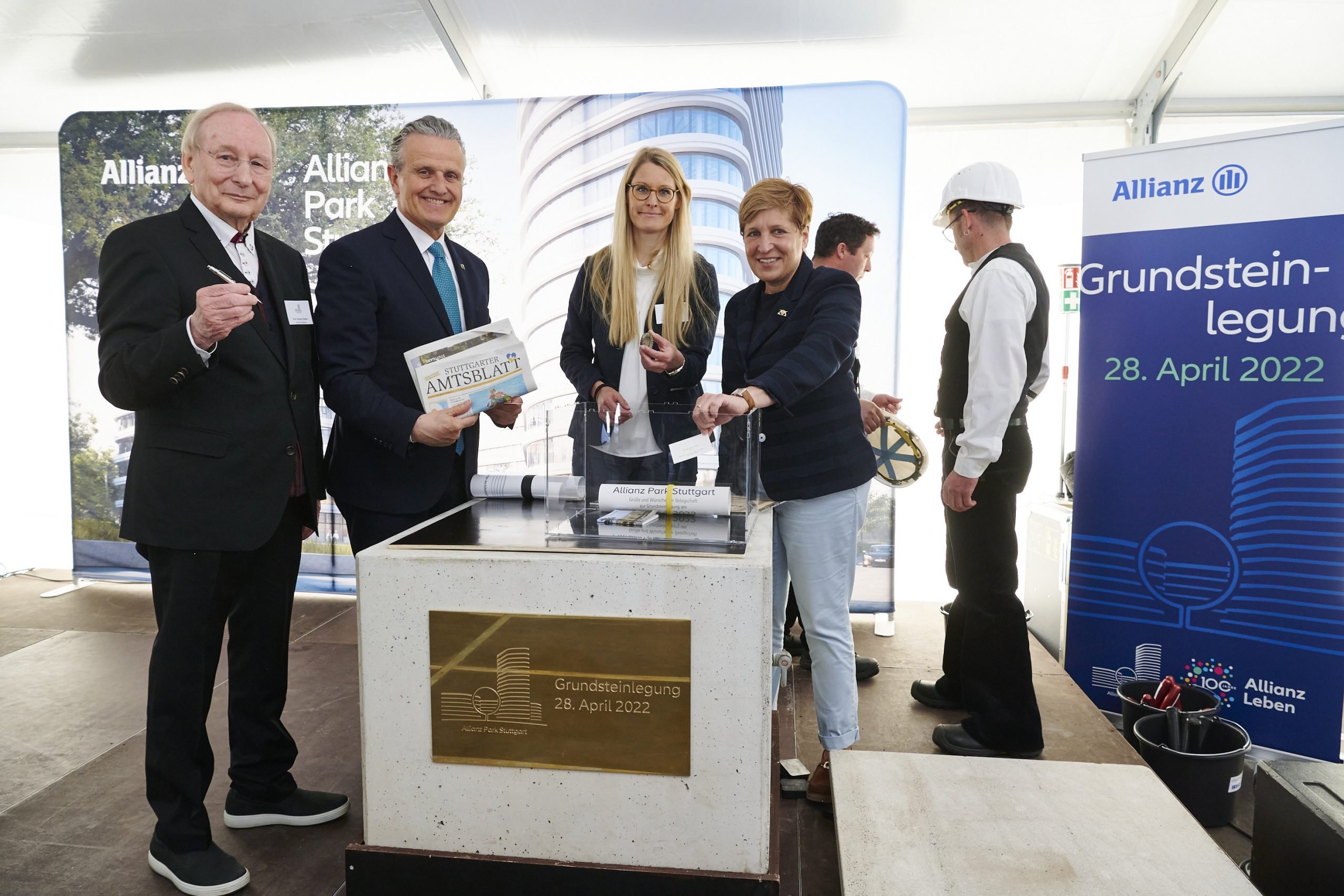Grundsteinlegung für Allianz Park in Stuttgart-Vaihingen - Gerber ...